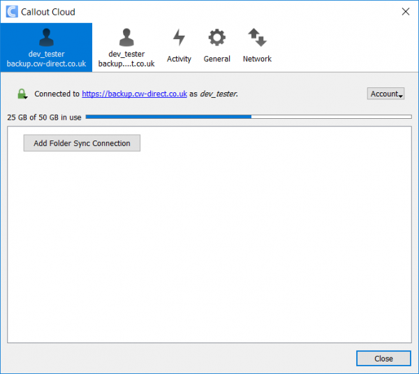 Callout Cloud Default Screen - Callout Computers